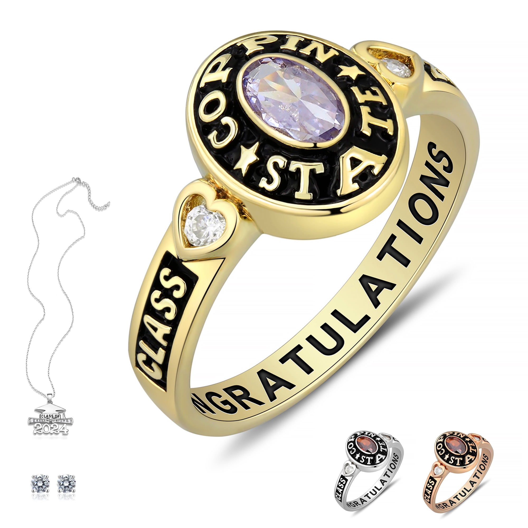 Ccjcinata Fully Personalized Customized Ladies class ring is fully ...