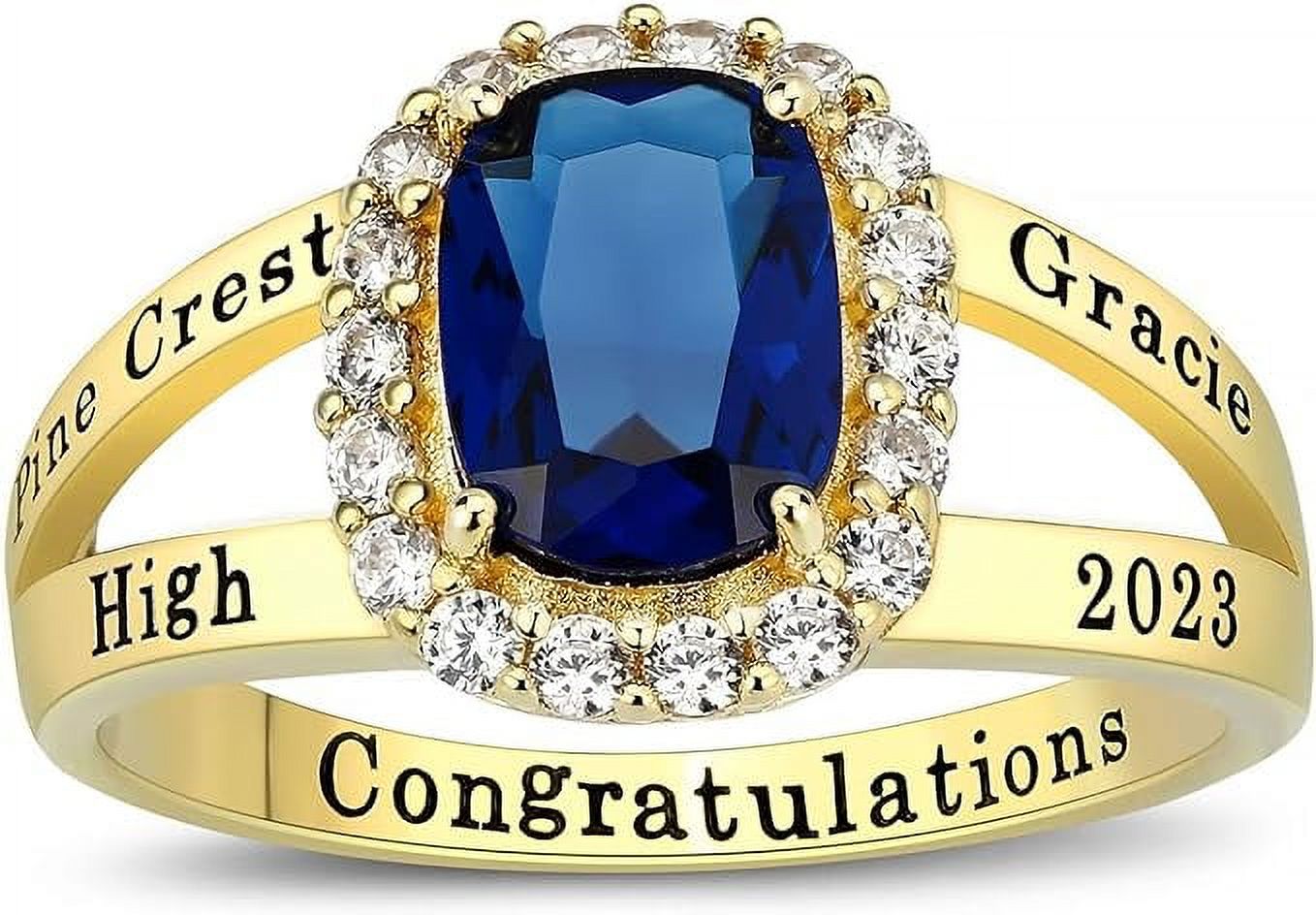 Ccjcinata Fully Personalized Customized Sterling Silver Women’s (Ladies ...