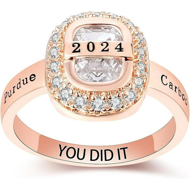 Ccjcinata Fully Personalized Customized Sterling Silver class rings ...