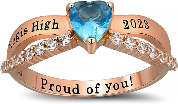 Ccjcinata Fully Personalized Customized Women's class ring for high ...