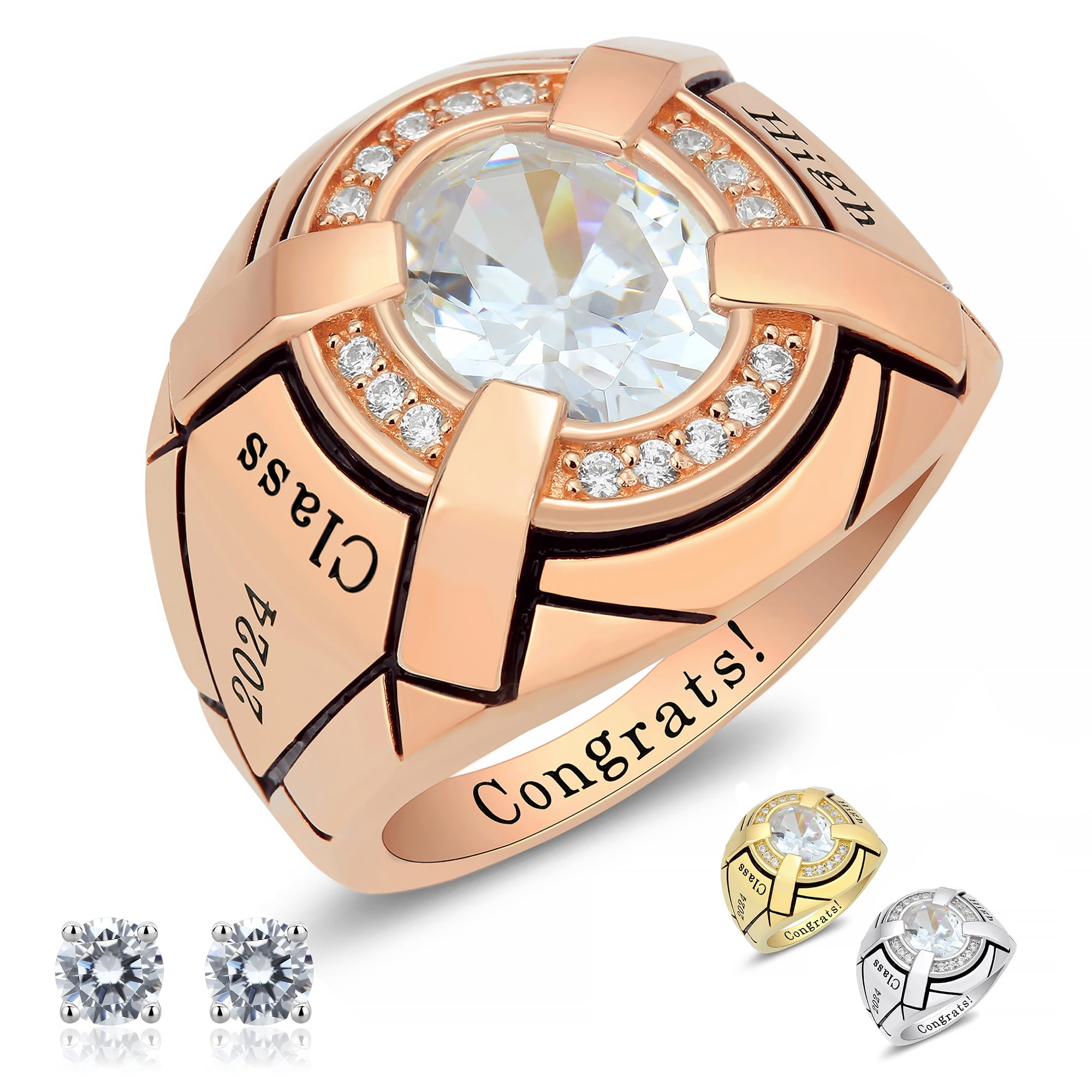 Ccjcinata Personalized Customizable class rings for men high school ...