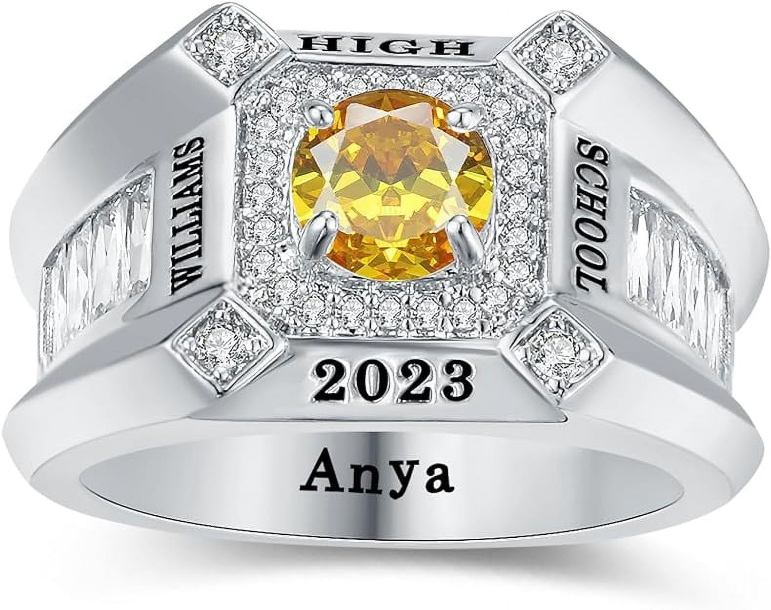 Ccjcinata Personalized Customizable class rings for men high school ...