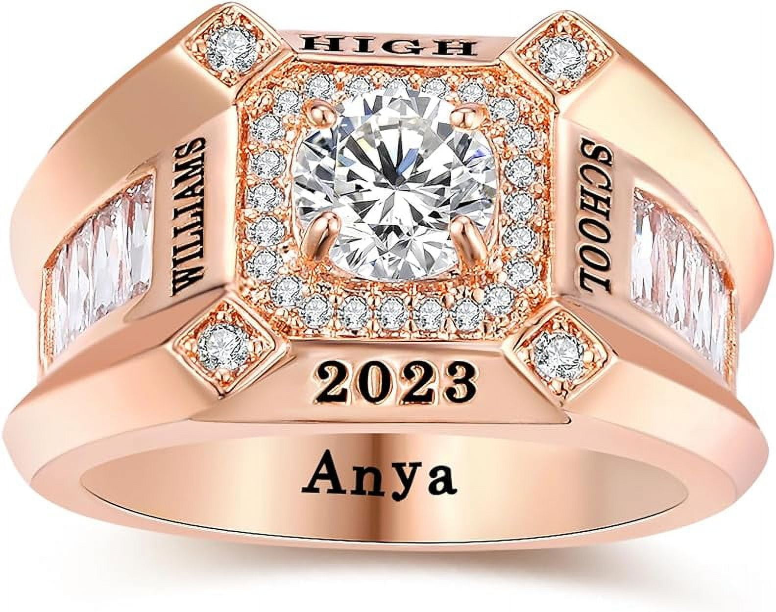 Ccjcinata Personalized Customizable class rings for men high school ...