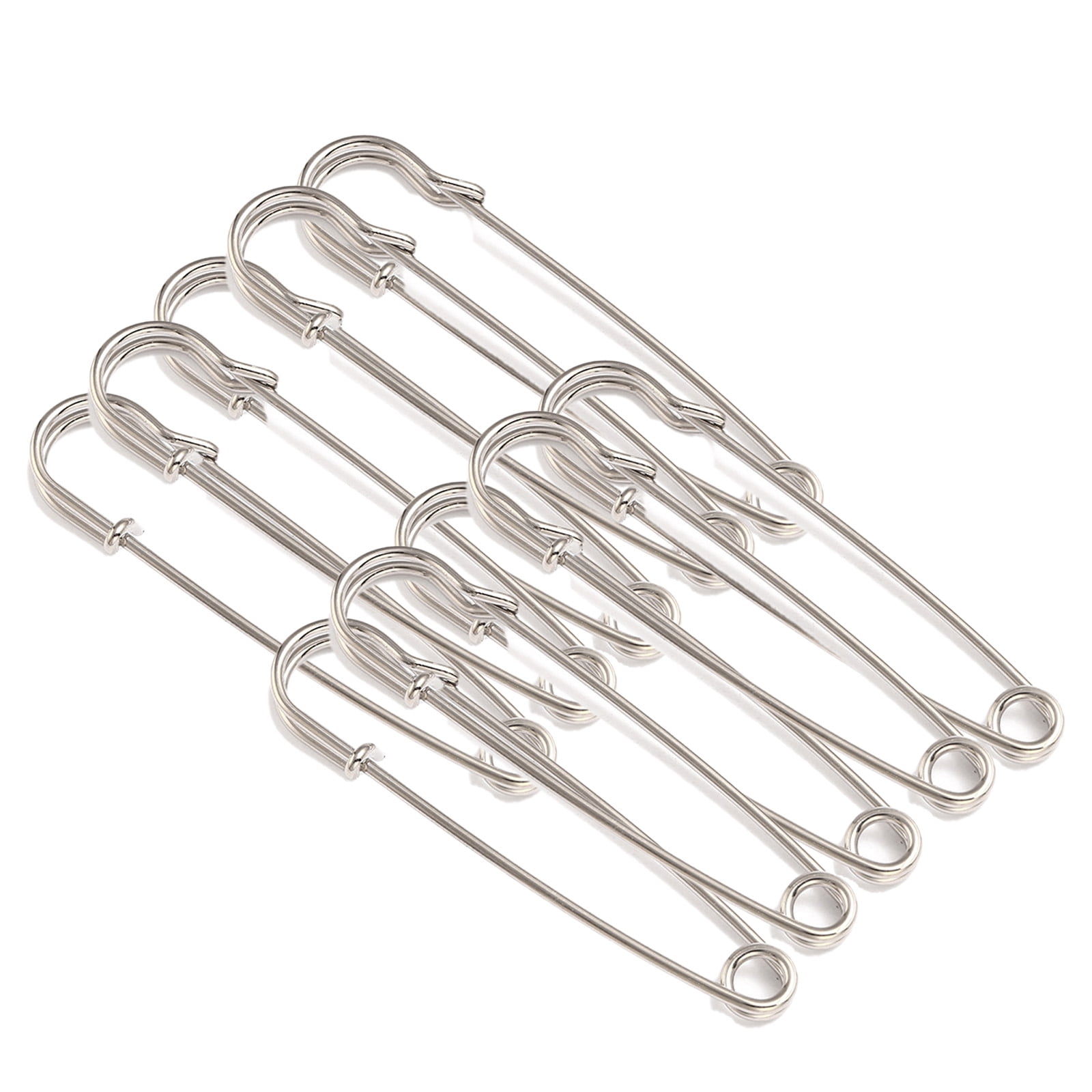 Ccocc 10 Pieces Large Safety Pins, Extra Thick Safety Pins for Clothes ...