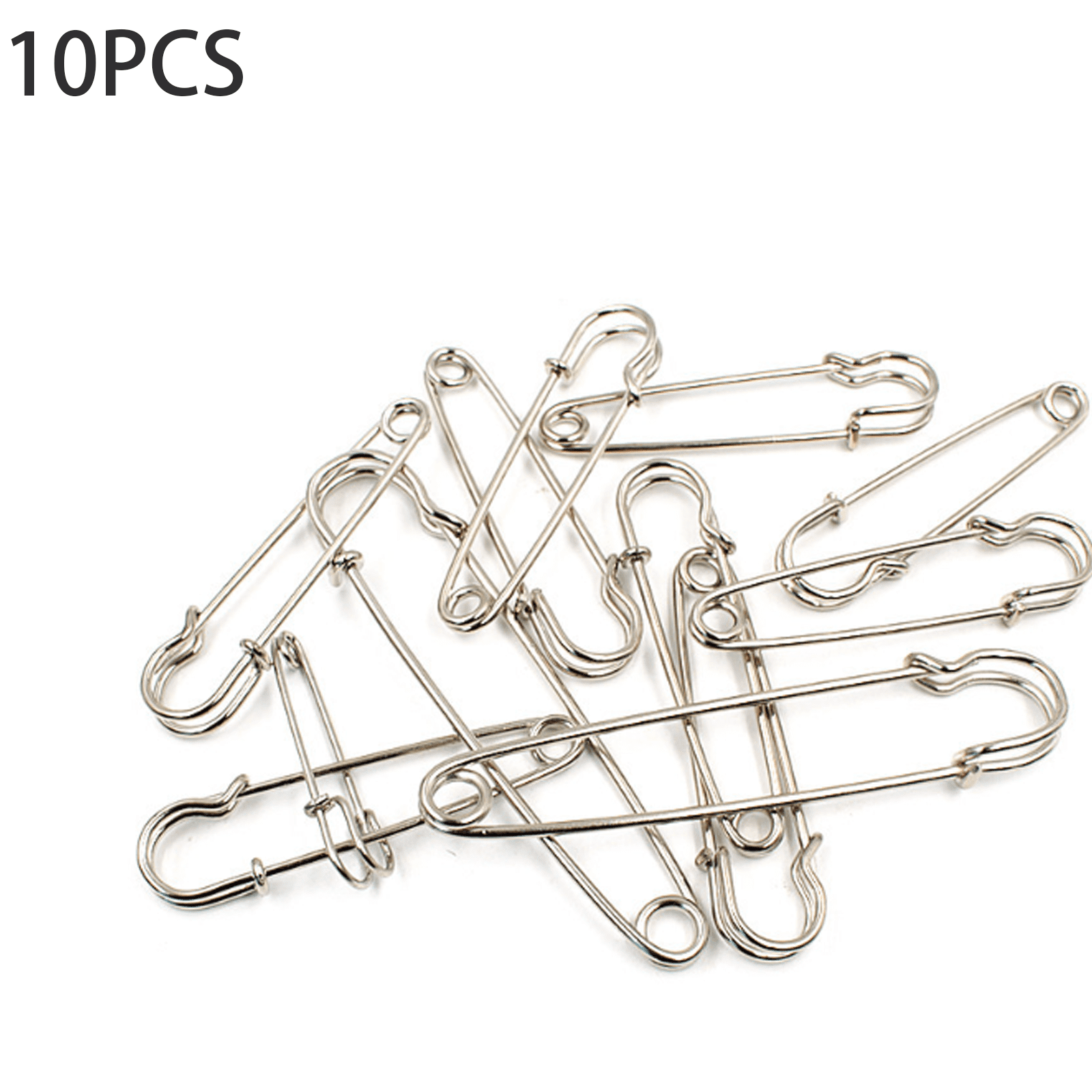 Ccocc 10 Pieces Large Safety Pins, Extra Thick Safety Pins for Clothes ...