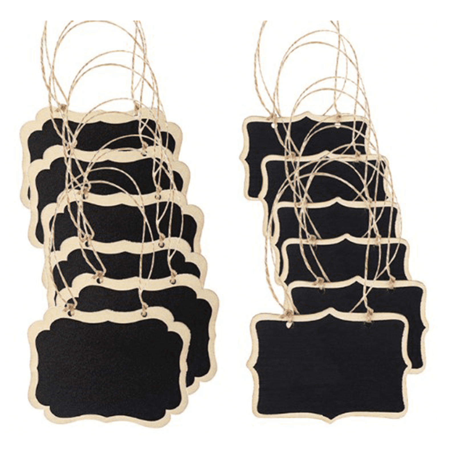 Ccocc 20 Pack Handmade Chalkboard Signs, Stylish Mini Chalk Board Sign ...