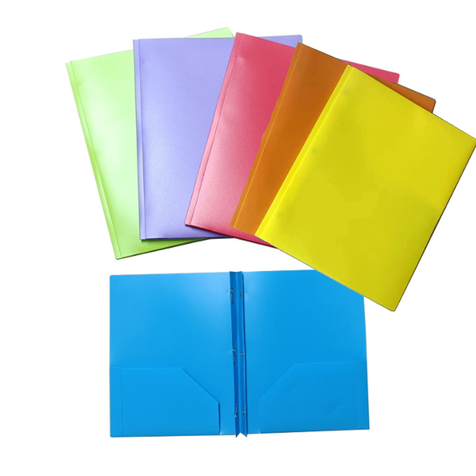 Ccocc 6 Pieces Folders with Pockets,Convenient Folders,Foldable File ...