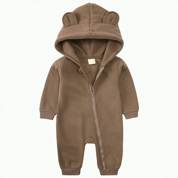 Ccpelsie Baby Boys/Girls Bodysuit with Hood, Car Seat Friendly, Soft ...