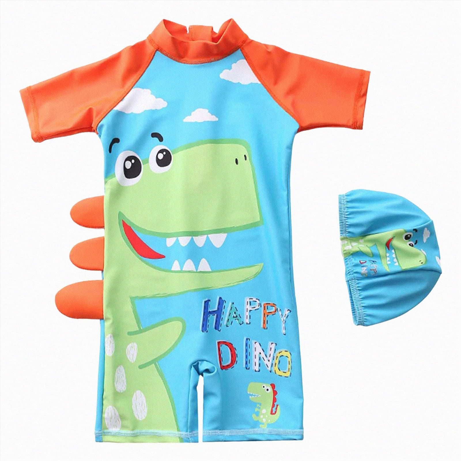 Ccpelsie Baby Boys One Piece Swimsuit Short Sleeve UPF 50+ Rash Guard ...