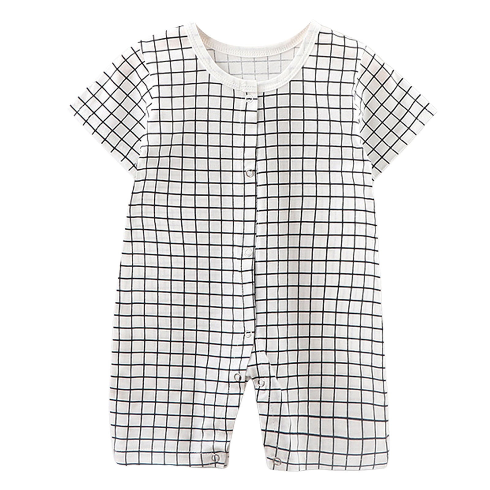 Ccpelsie Baby Clothes Boy Girl Western Cow Print Short Sleeve Romper Bodysuit Ribbed One Piece ...