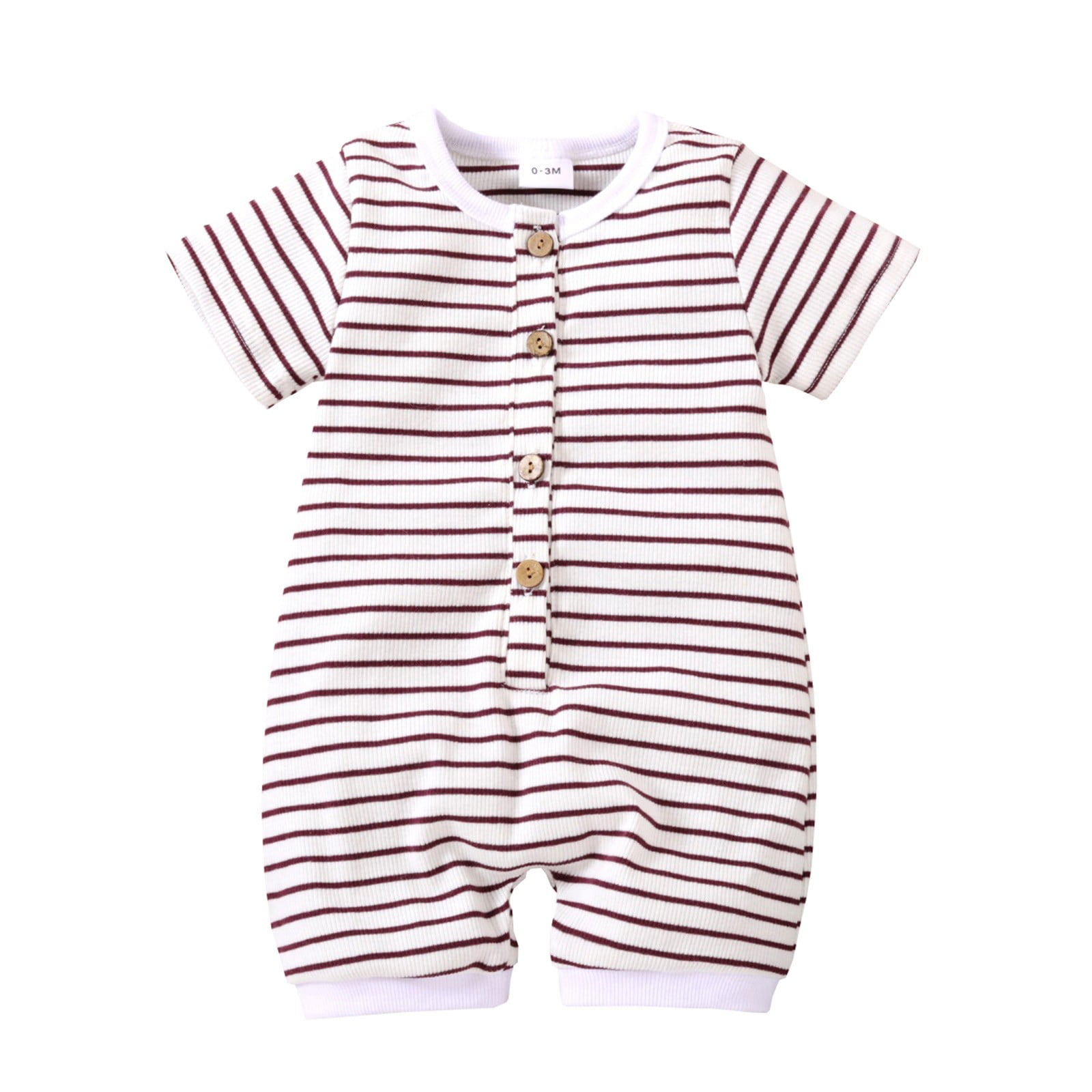 Ccpelsie Baby Girl Boy Clothes Short Sleeve Cute Print Romper One Piece ...