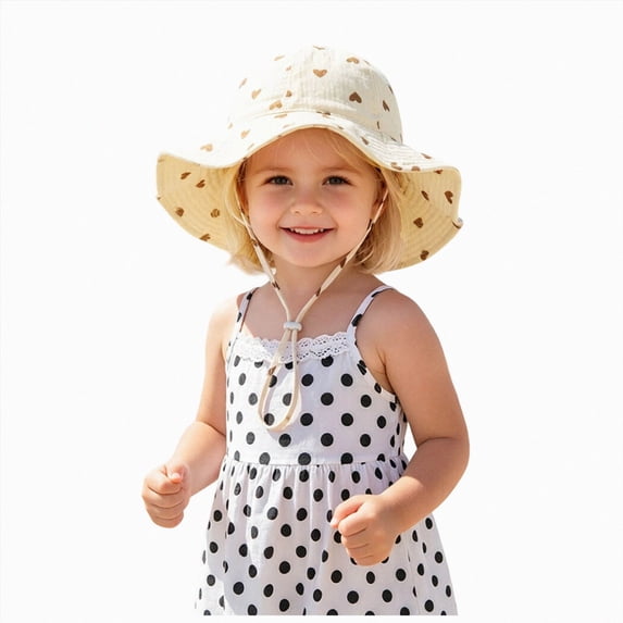 Ccpelsie Baby Girls Hat Sunshade Sun Hat Infant Adjustable Outdoor Sun ...