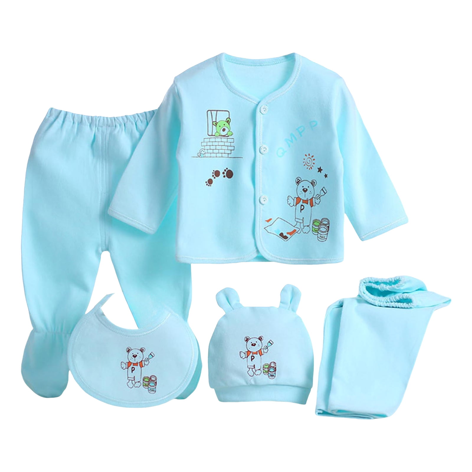 Ccpelsie Baby Layette Shower Clothing Set Unisex Girls Boy Grow Comfort ...