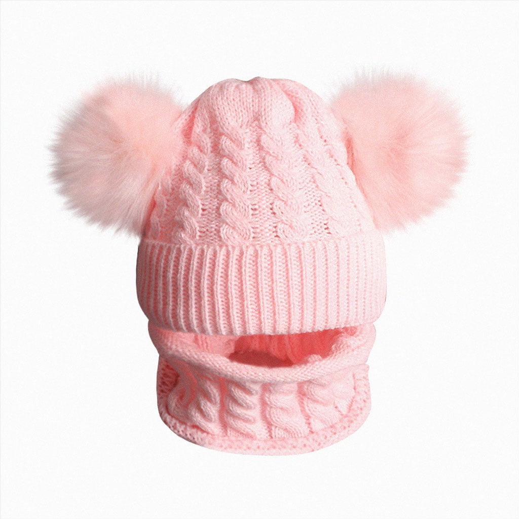 Ccpelsie Baby Toddler Winter Hat Pom Pom Beanie Girls Boys with Fleece ...