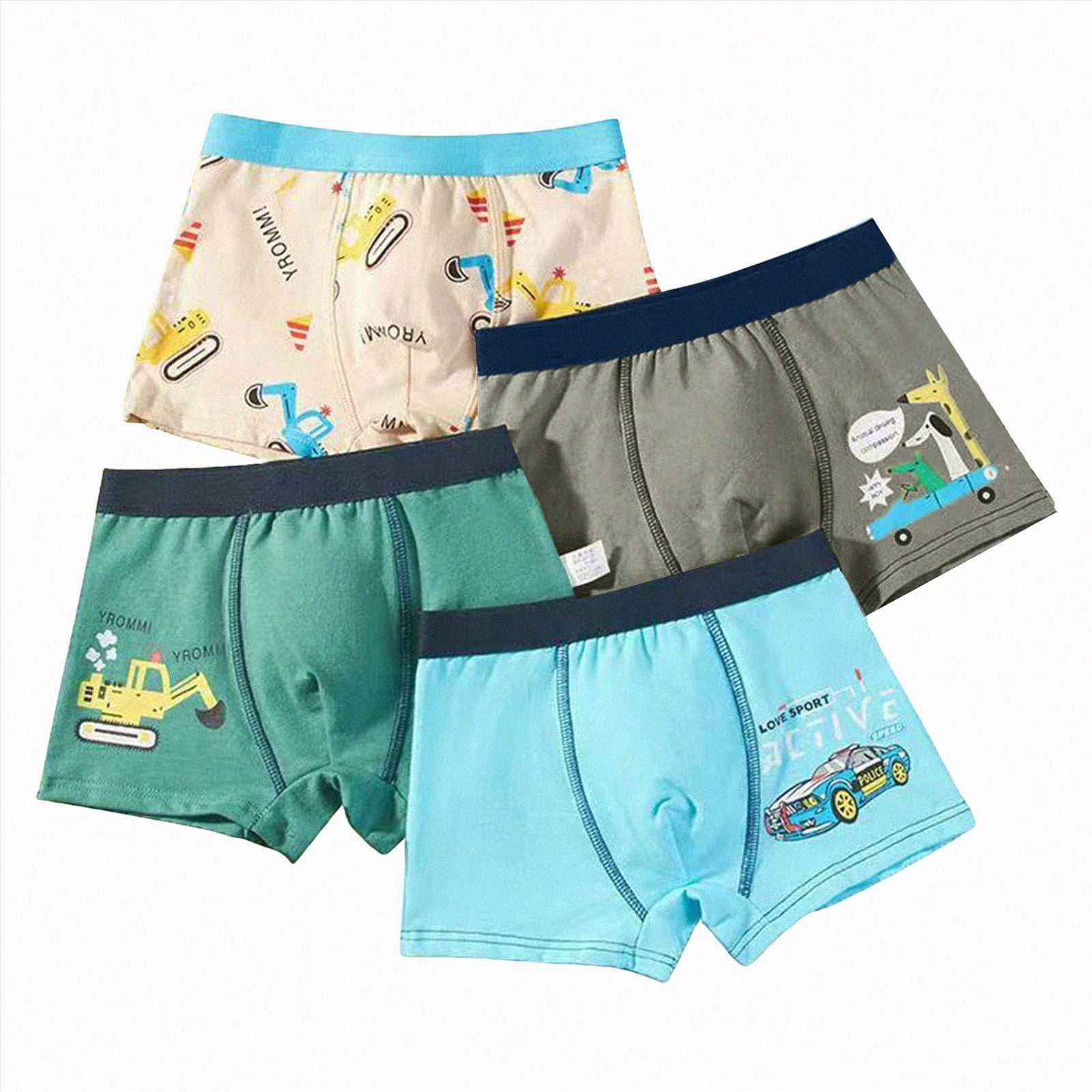 Ccpelsie Boys Boxer Shorts Boy Underwear Cotton Toddler Boxer Briefs ...