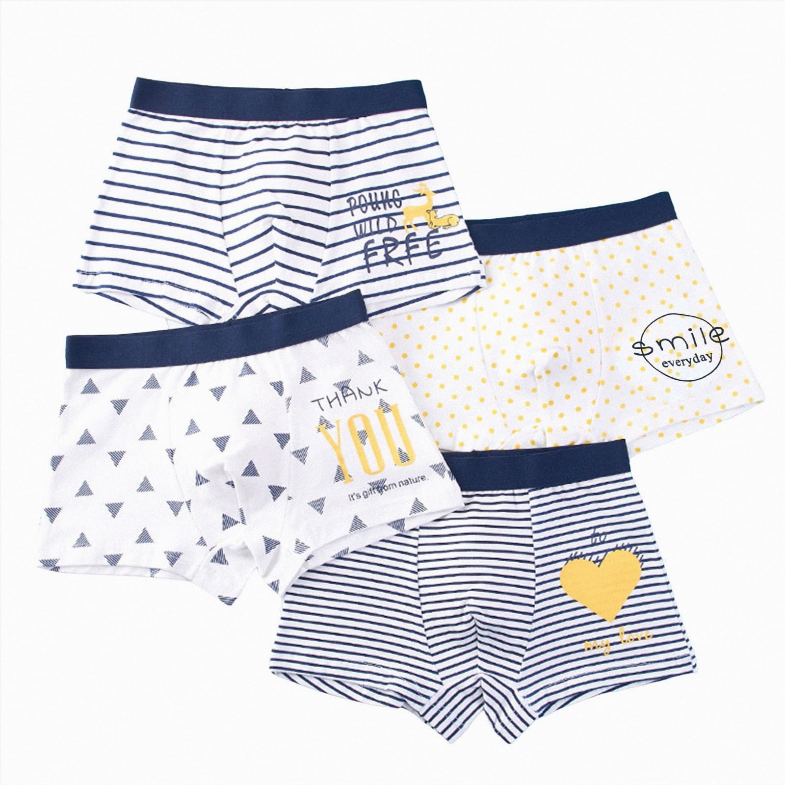 Ccpelsie Boys Boxer Shorts Boy Underwear Cotton Toddler Boxer Briefs ...