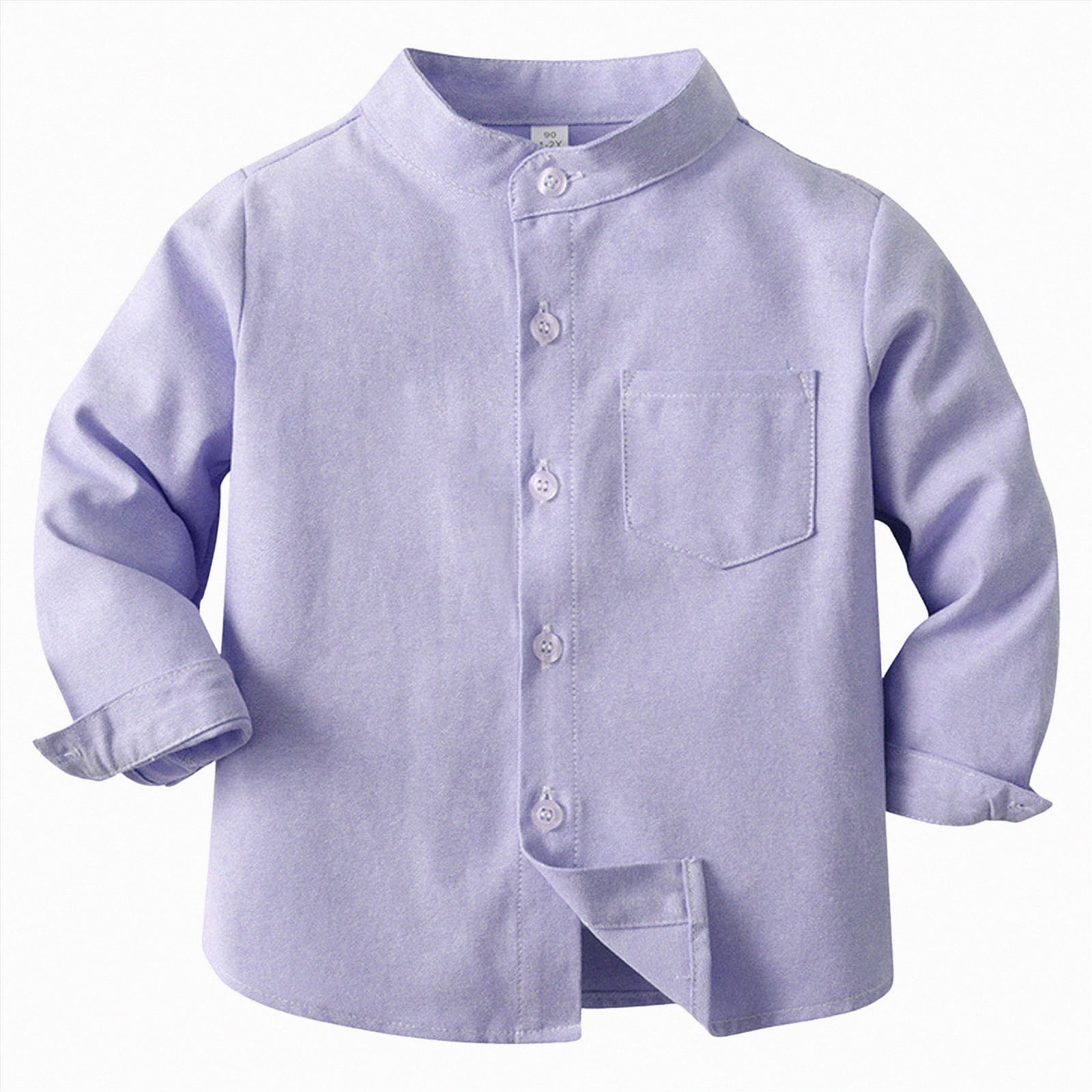 Ccpelsie Boys Classic Oxford Shirt Long Sleeve Solid Button Down Dress ...