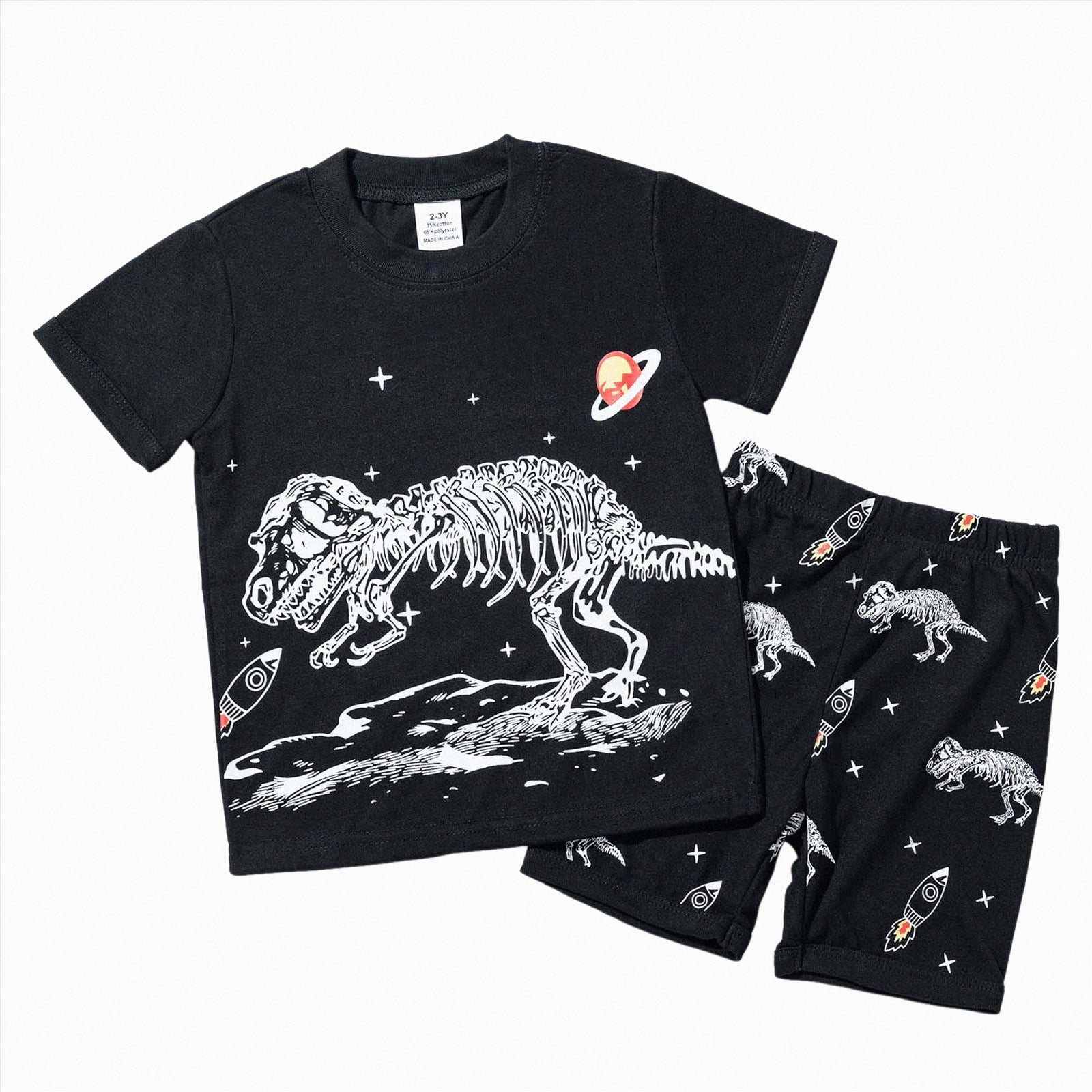 Ccpelsie Boys Clothes Athletic Outfits Set Shorts and Soft T-Shirt Crew Neck Summer Car Truck ...