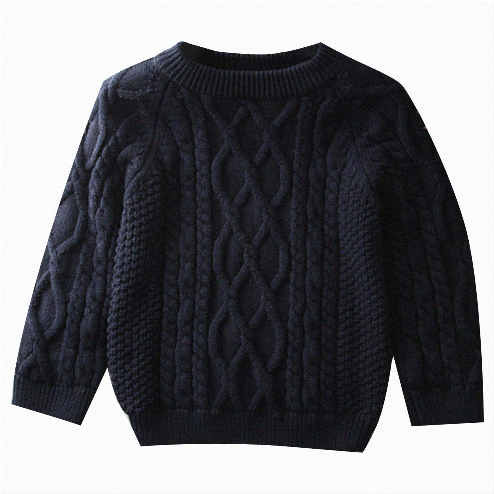 Ccpelsie Boys Cotton Knitted Sweater Warm Solid Pullover Top Autumn ...
