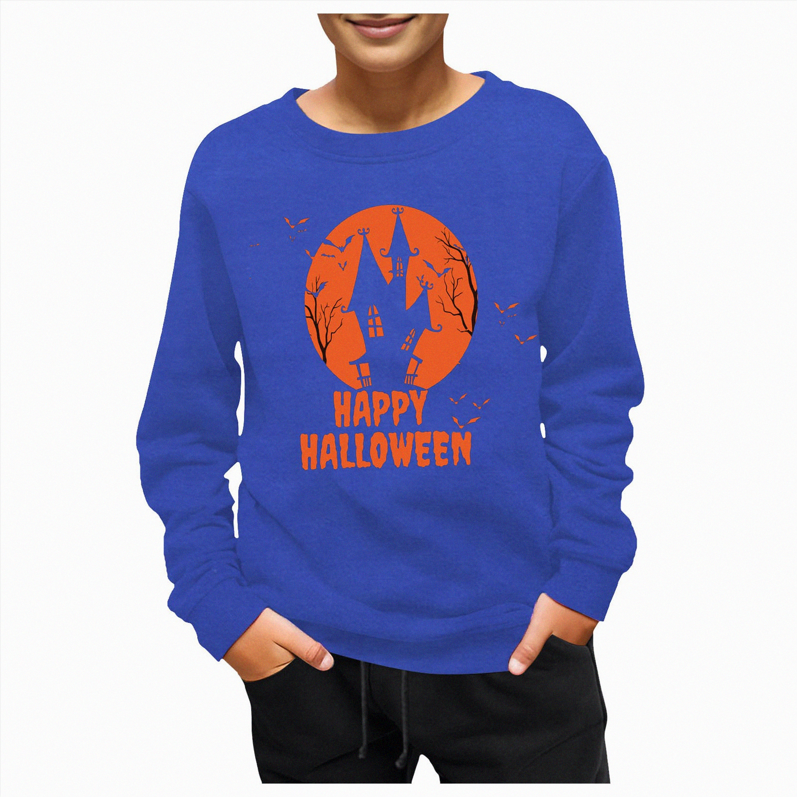 Ccpelsie Boys Cotton Pullover Crewneck Sweatshirt Long Sleeve Cartoon ...
