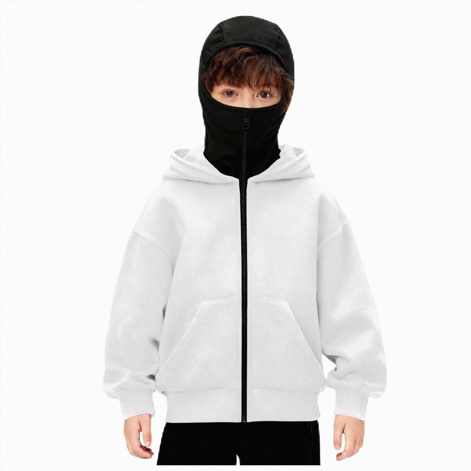 Ccpelsie Boys Fall Winter Zip Up Hoodie Children Sweatshirt Kangaroo ...