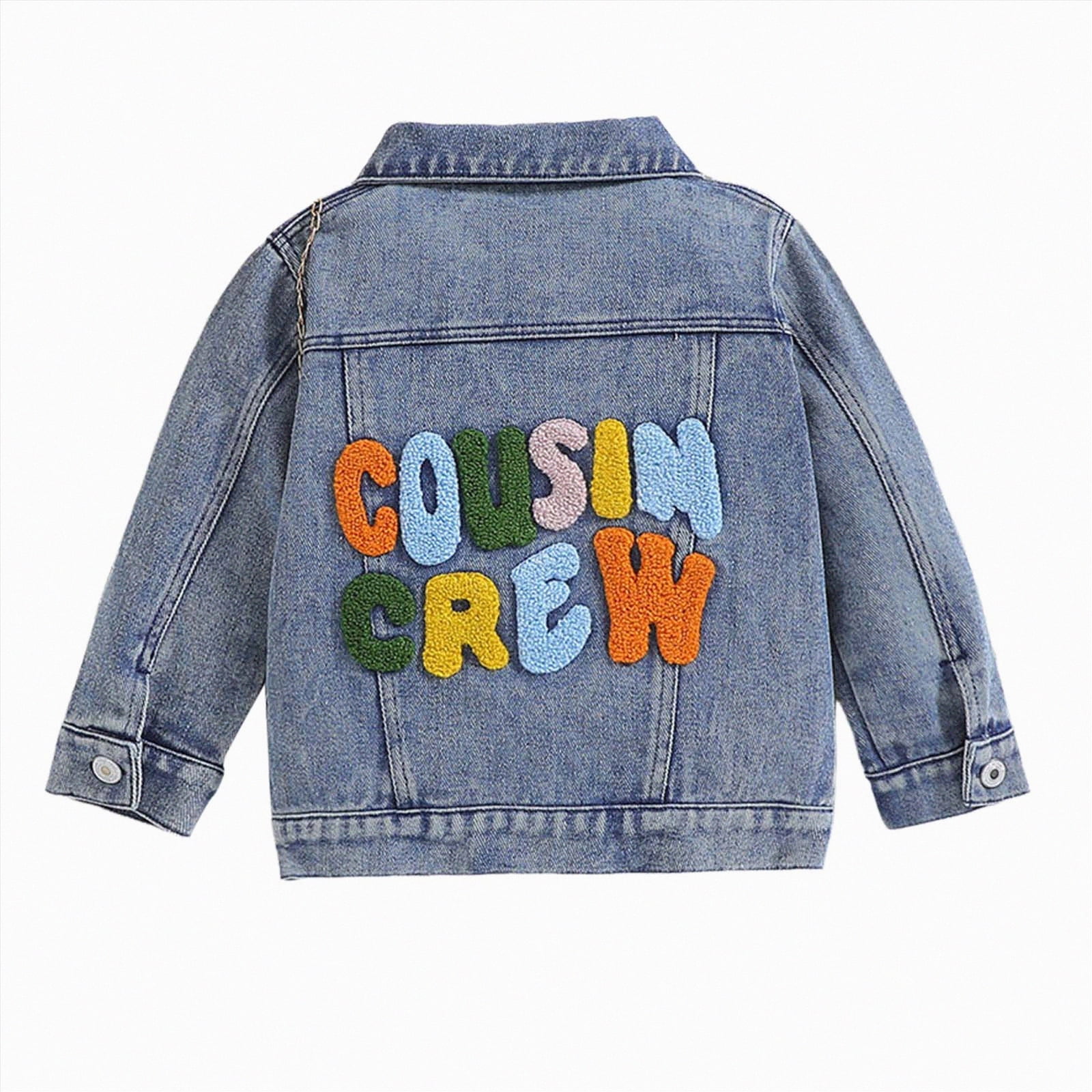 Ccpelsie Boys Girls Fashion Denim Jacket Kids Long Sleeve Shacket ...