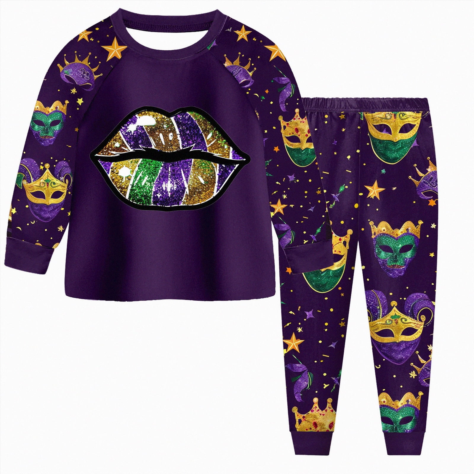 Ccpelsie Boys Girls Seasonal Outfit Carnival Set Versatile 2PCs Long ...