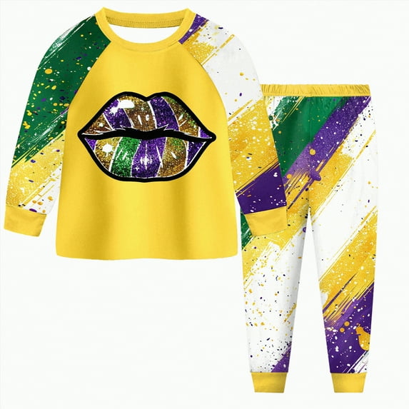 Ccpelsie Boys Girls Seasonal Outfit Carnival Set Versatile 2PCs Long ...