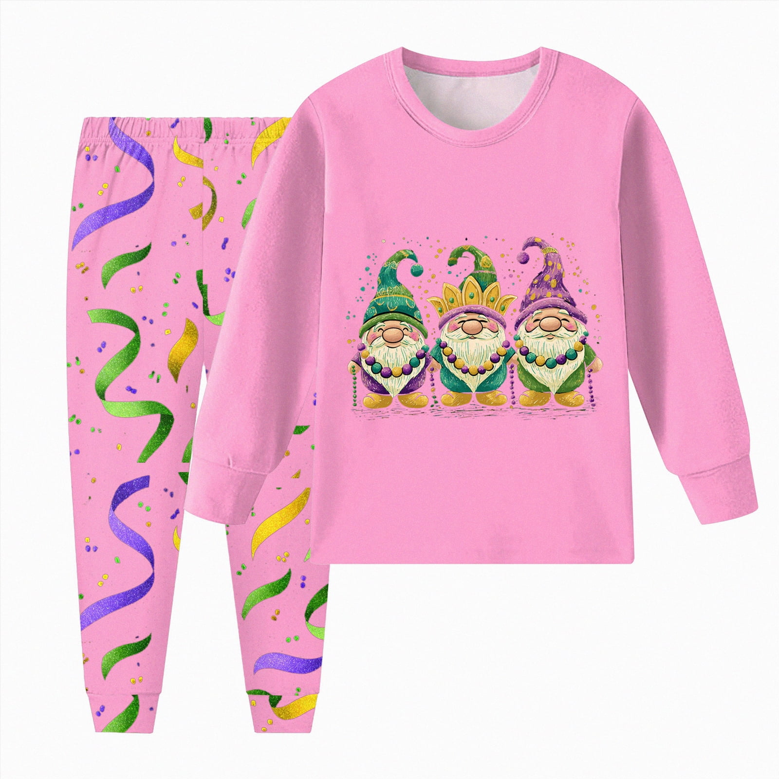 Ccpelsie Boys Girls pajamas Set Long Sleeve 2PCs Carnival Set Spring ...