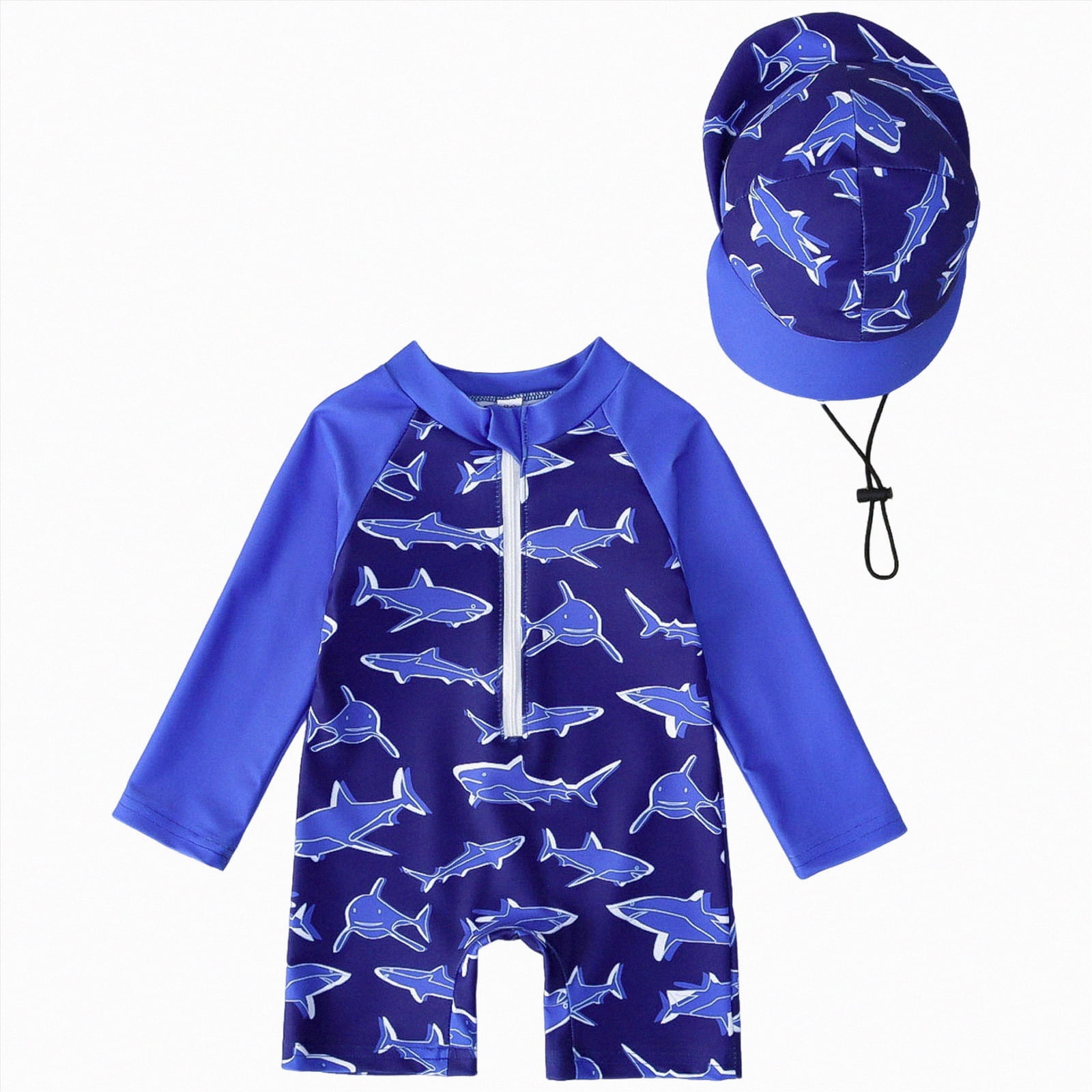 Ccpelsie Boys Swim Sets Kids Rash Guard Long Sleeve Swimsuits with Slim ...
