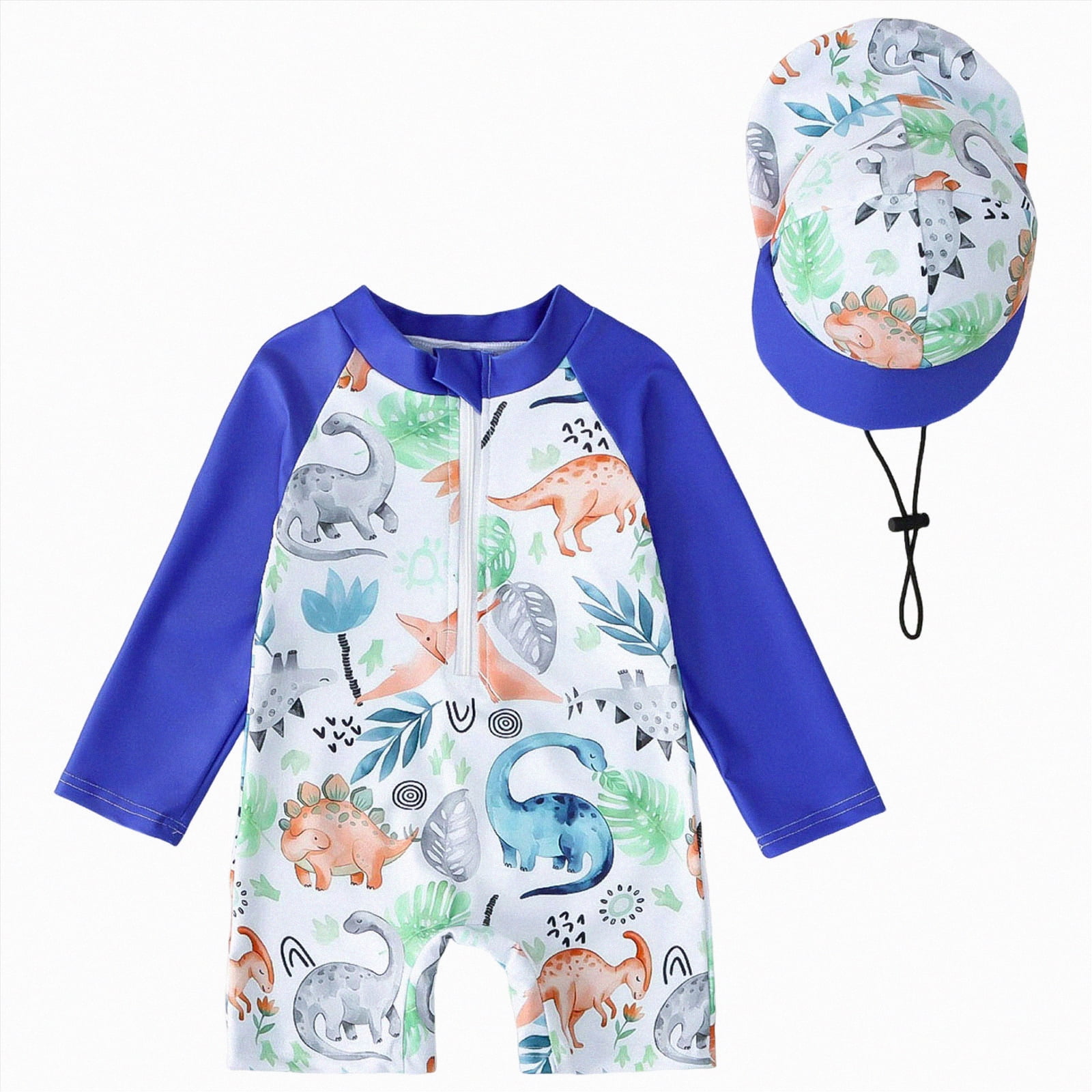 Ccpelsie Boys Swim Sets Kids Rash Guard Long Sleeve Swimsuits with Slim ...