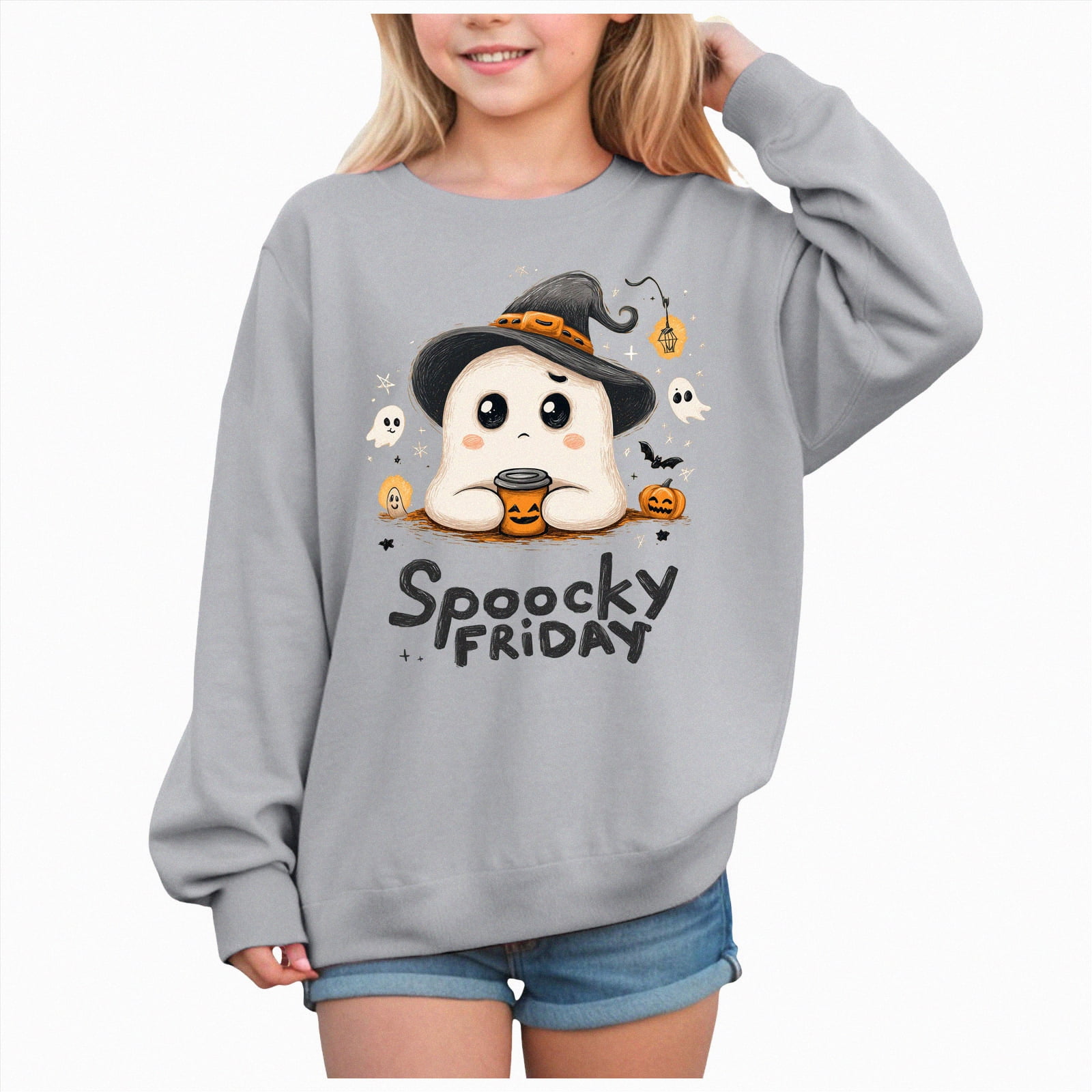 Ccpelsie Boys Winter Warm Casual Kid's Fleece Pullover Sweatshirt for Toddler Kids(Grey,6Y ...