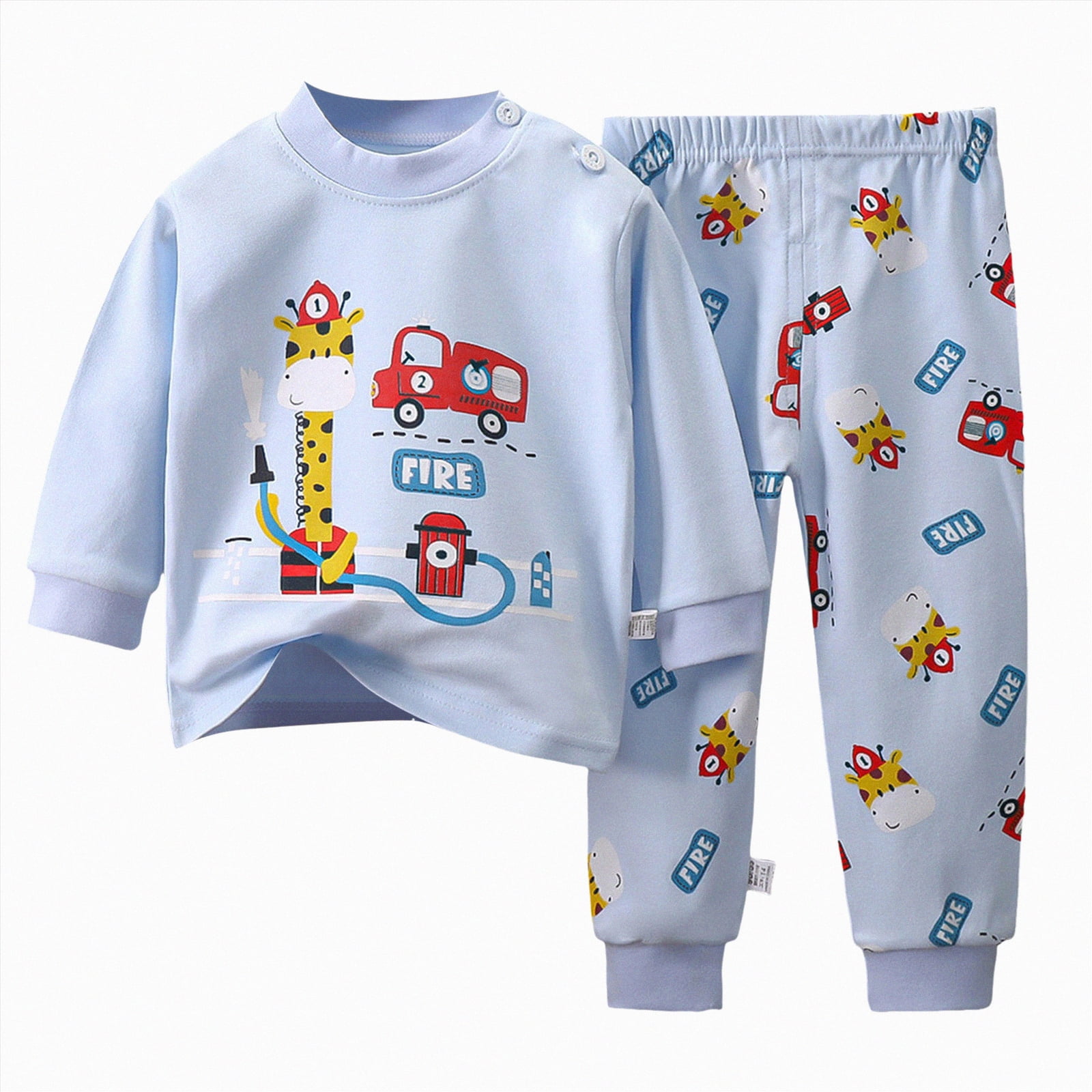 Ccpelsie Boys and Girls Clothes Outfits Toddler Kids Long Sleeve Color ...