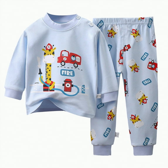 Ccpelsie Boys and Girls Clothes Outfits Toddler Kids Long Sleeve Color ...