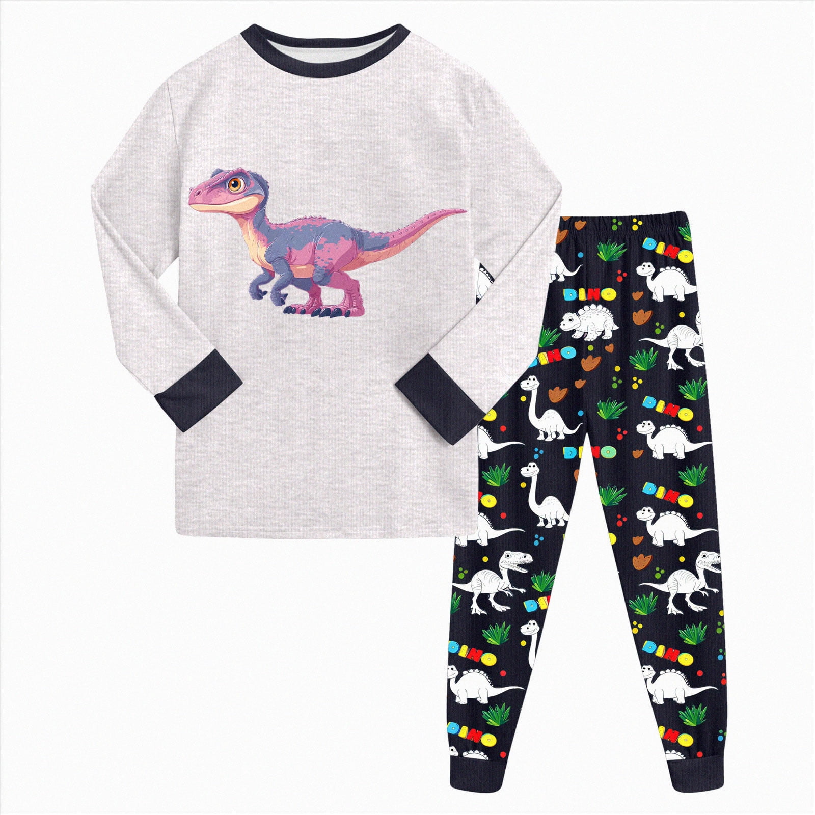 Ccpelsie Boys and Girls Pajamas Long Sleeve Top and Pants Kids Fall ...
