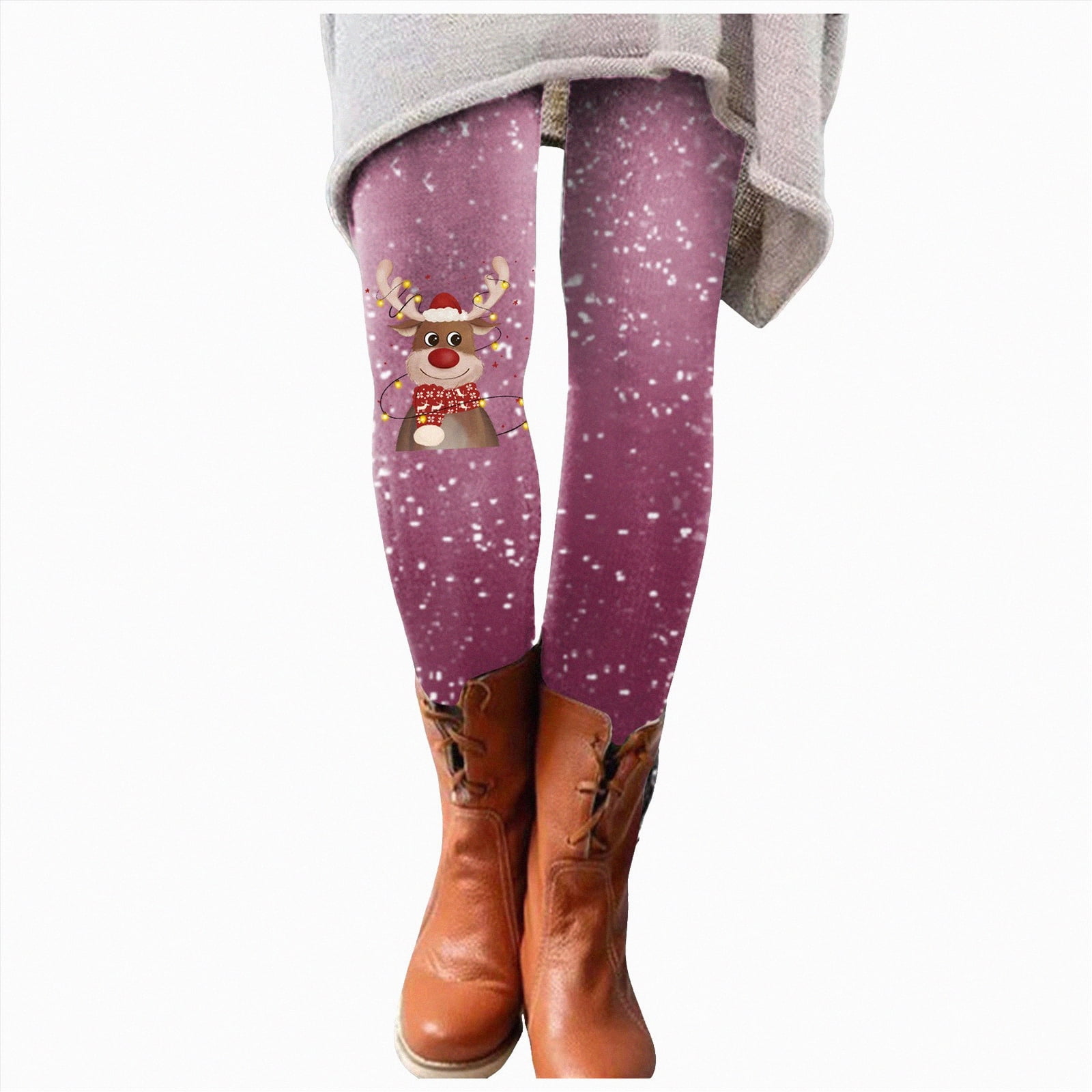Ccpelsie Christmas Women High Waisted Casual Leggings for Winter Fall ...
