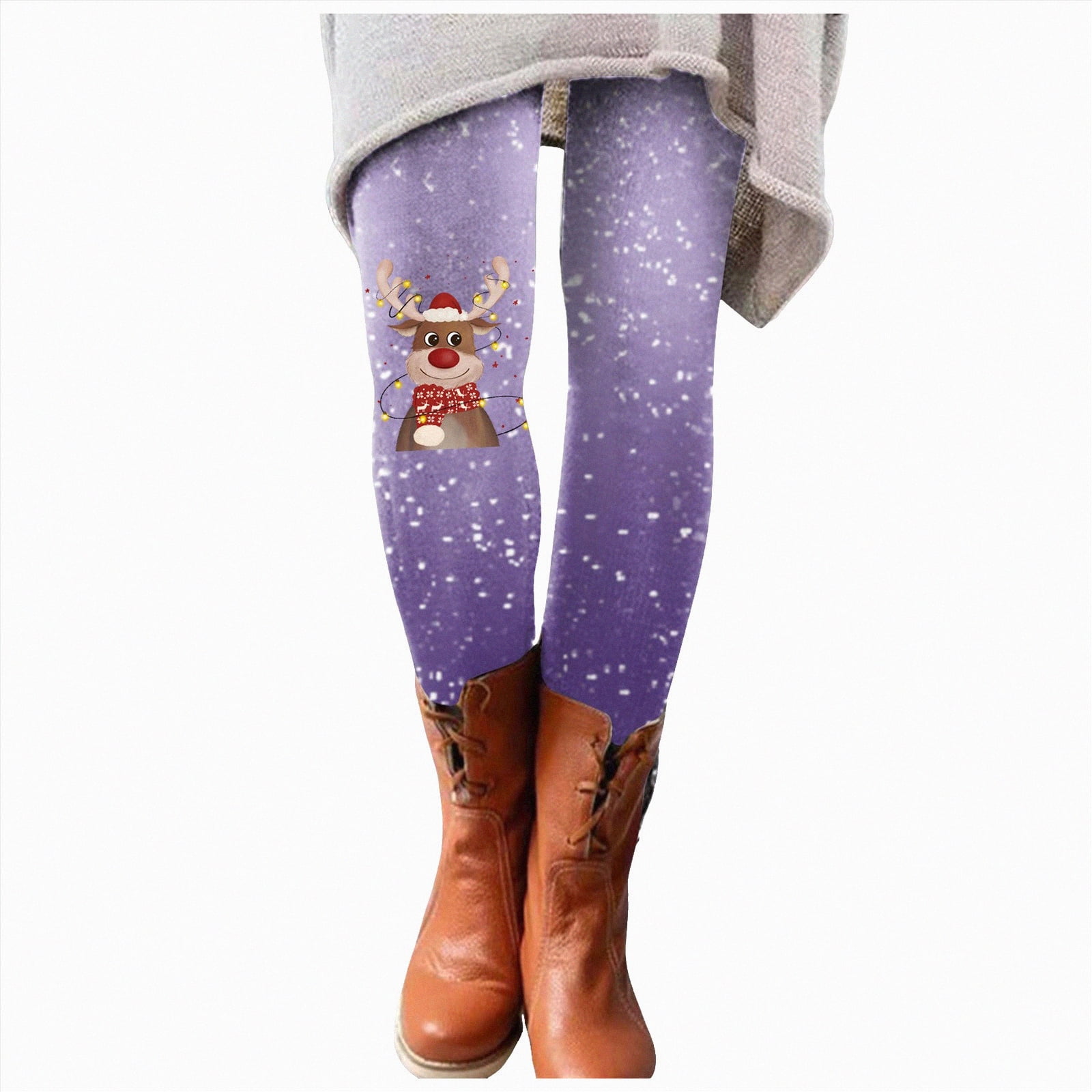 Ccpelsie Christmas Women High Waisted Casual Leggings for Winter Fall ...