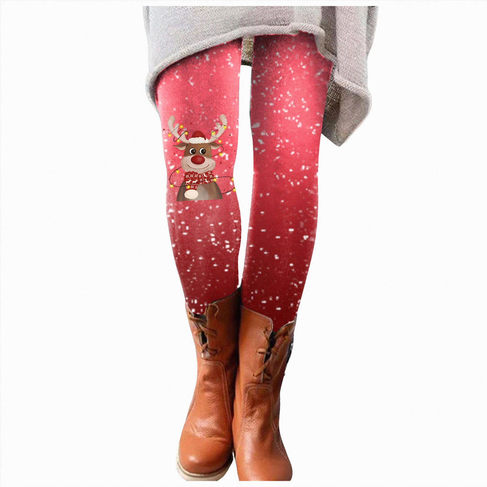 Ccpelsie Christmas Women High Waisted Casual Leggings for Winter Fall ...