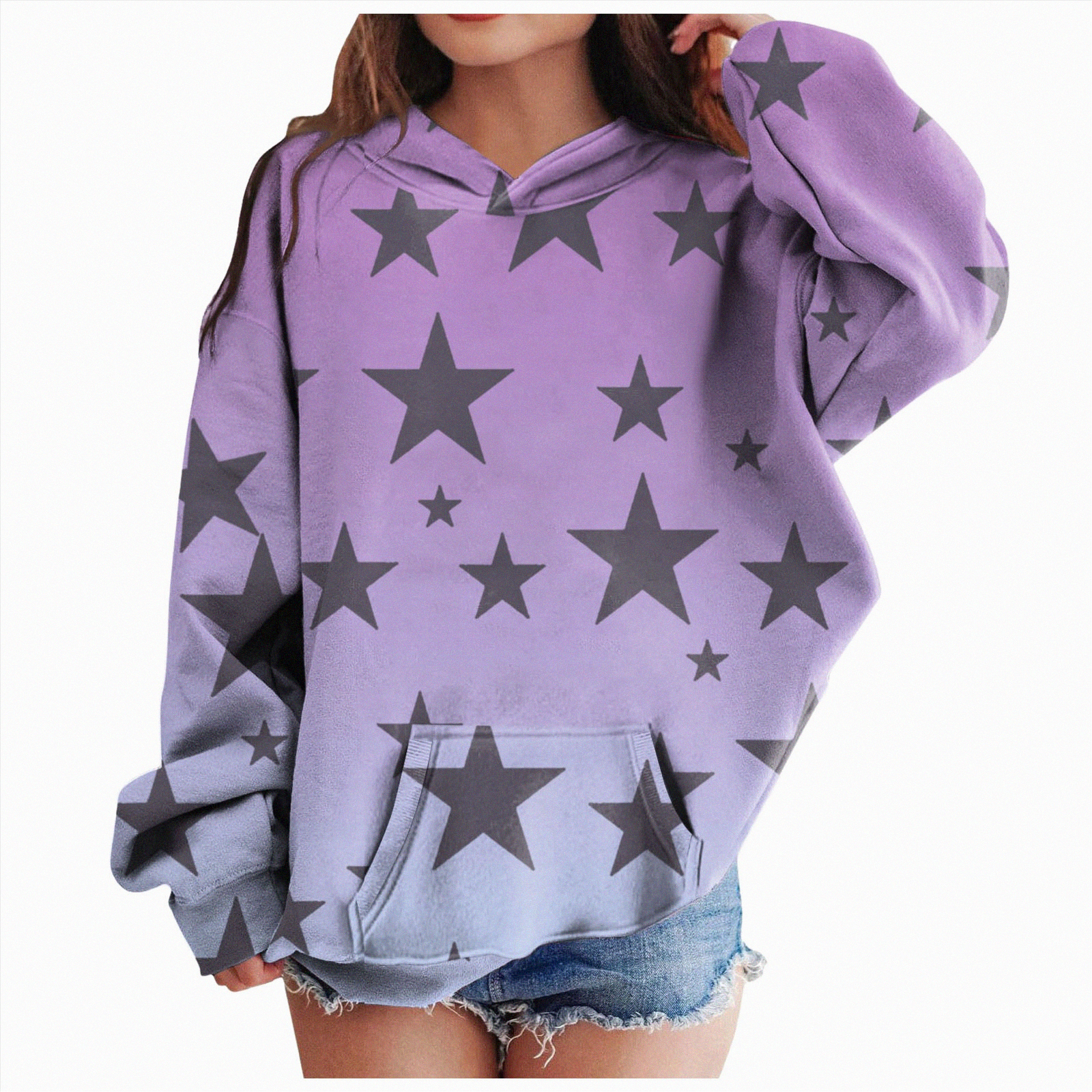 Ccpelsie Fashion Print Sweatshirt for Girls Toddler & Kids Big Girl's ...