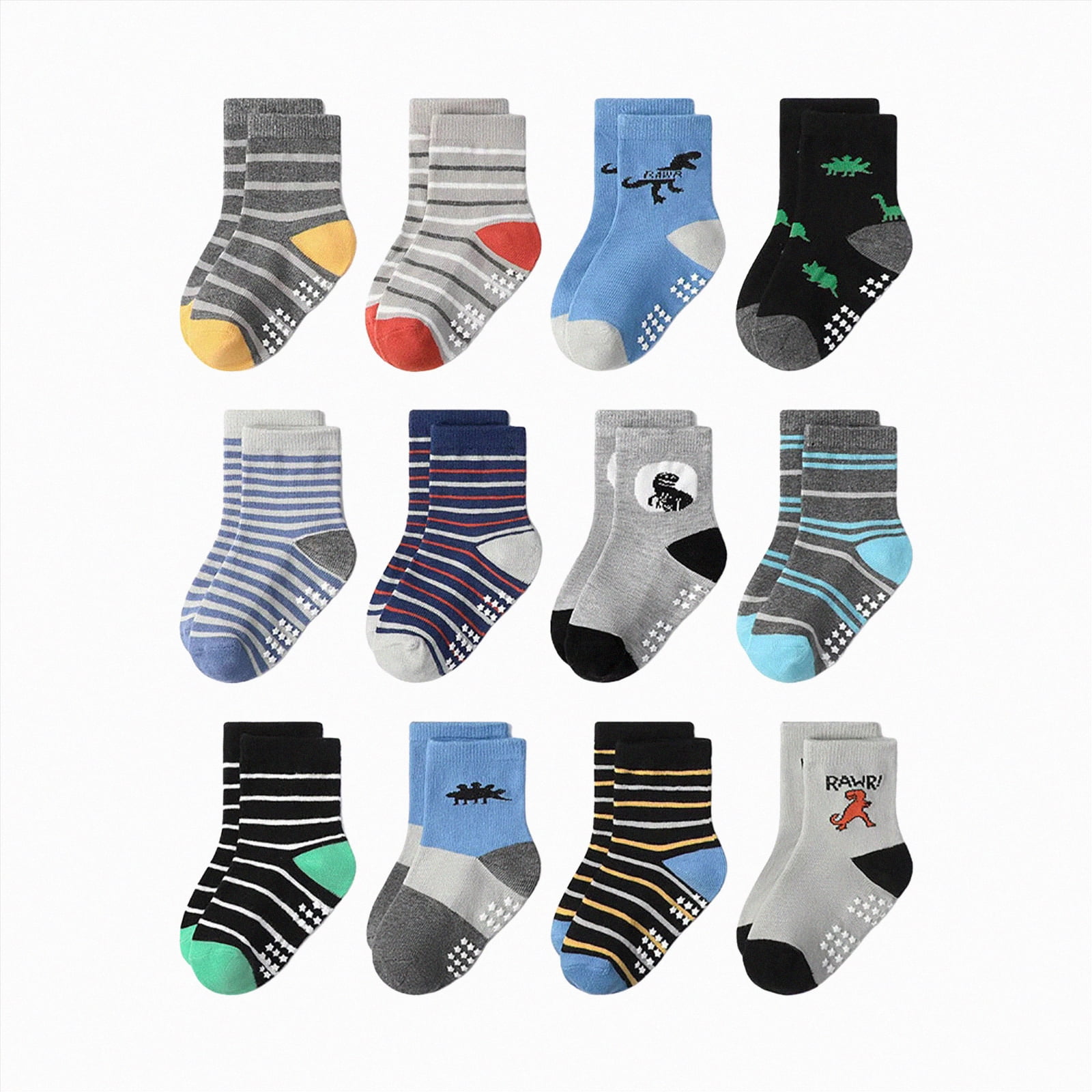 Ccpelsie Funny Cartoon Childrens Crew Socks Soft Breathable Socks for ...