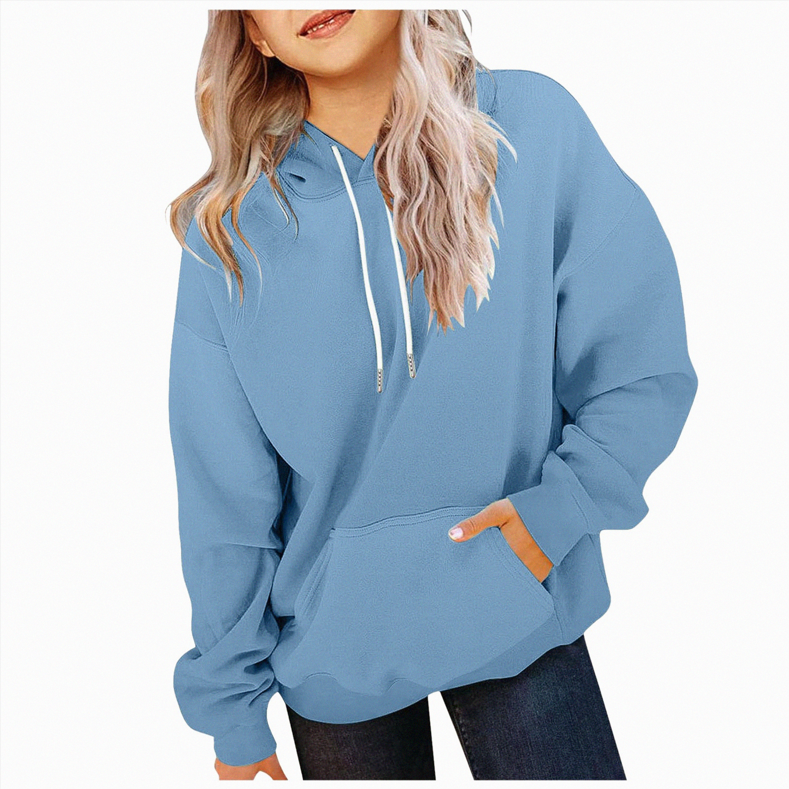 Ccpelsie Girl's Cartoon Letter Graphic Print Hoodie Long Sleeve ...