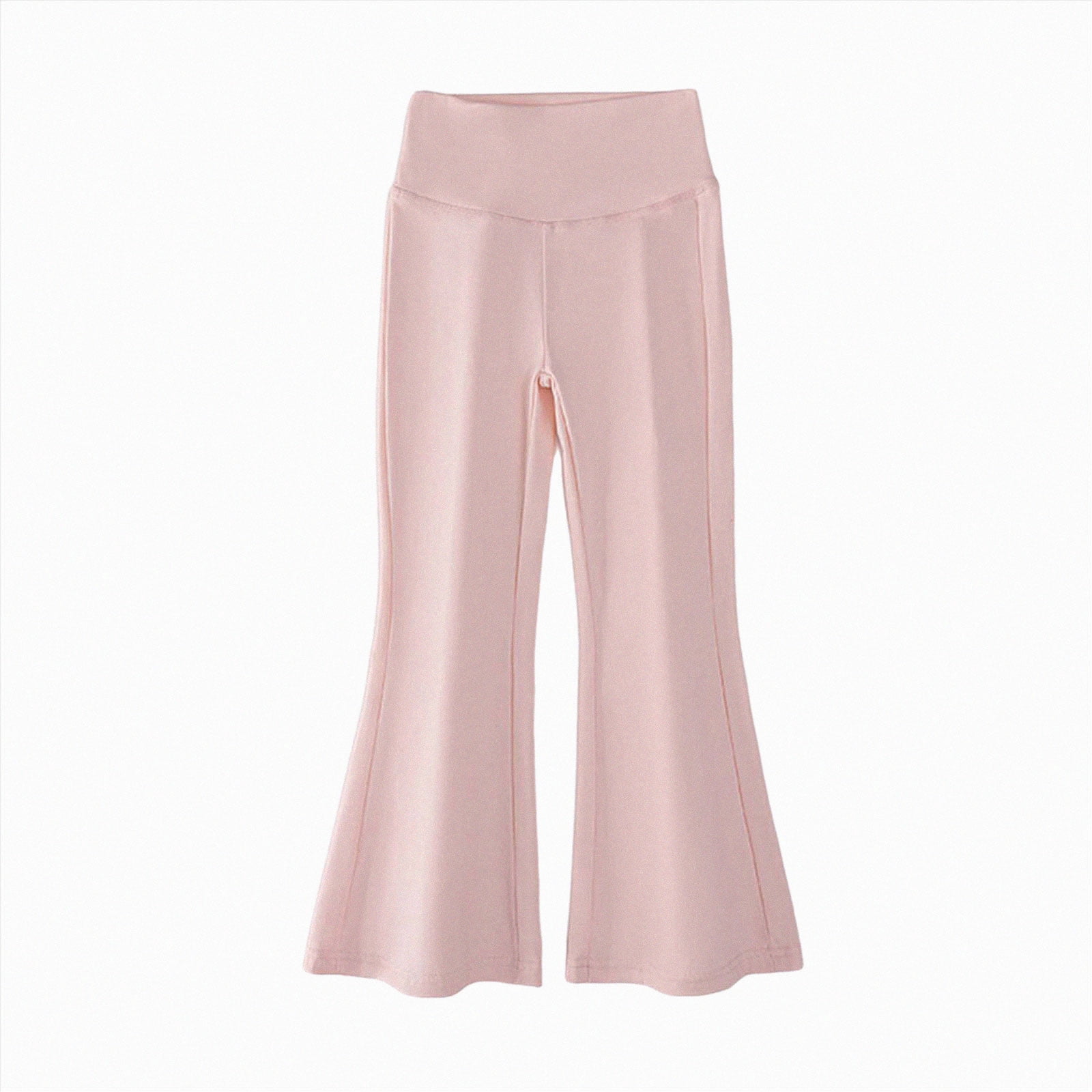 Ccpelsie Girl's Flare Leggings High Waisted Yoga Pants Kids Dance Bell ...
