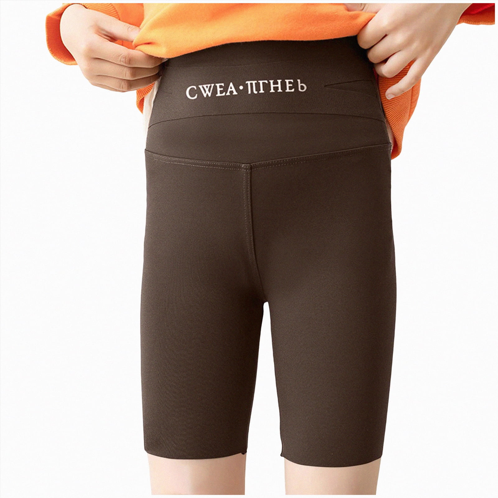 Ccpelsie Girl's Shorts Letter Patched Elastic Waist Summer Shorts with ...