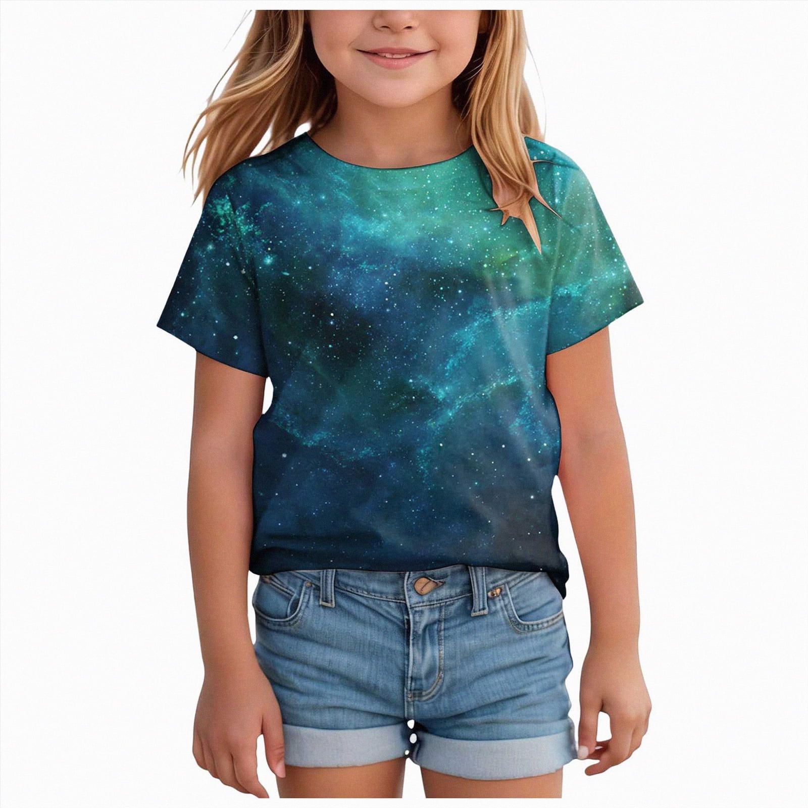 Ccpelsie Girl's Summer Graphic T Shirt Crew Neck Short Sleeve Tee ...