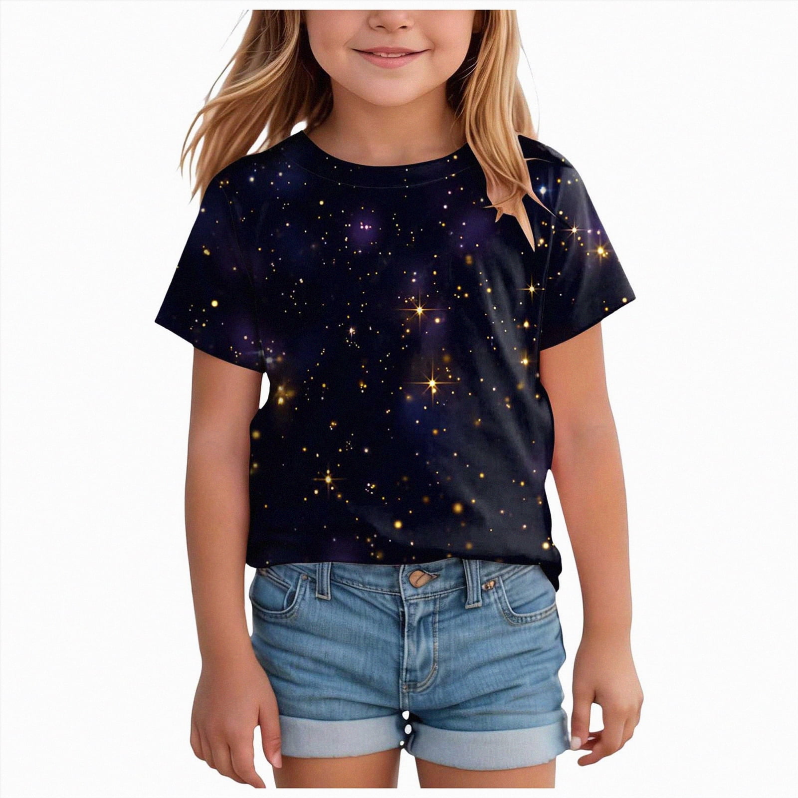 Ccpelsie Girl's Summer Graphic T Shirt Crew Neck Short Sleeve Tee ...