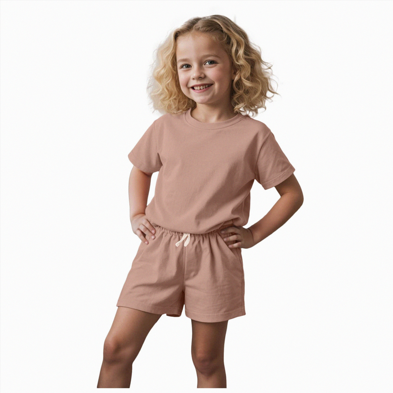 Ccpelsie Girls 2 Piece Outfits Girl Summer Clothes Kids Sport T Shirts ...