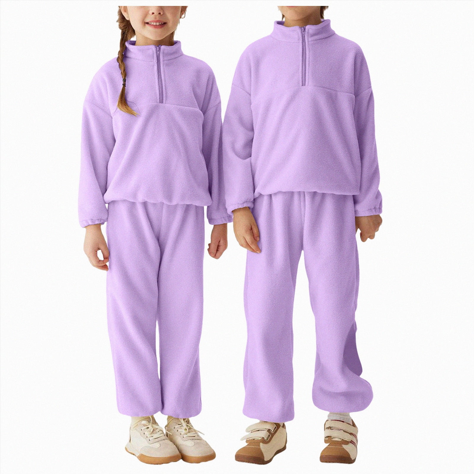 Ccpelsie Girls 2 Piece Outfits Long Sleeve Hoodie Sweatshirt and Pants ...