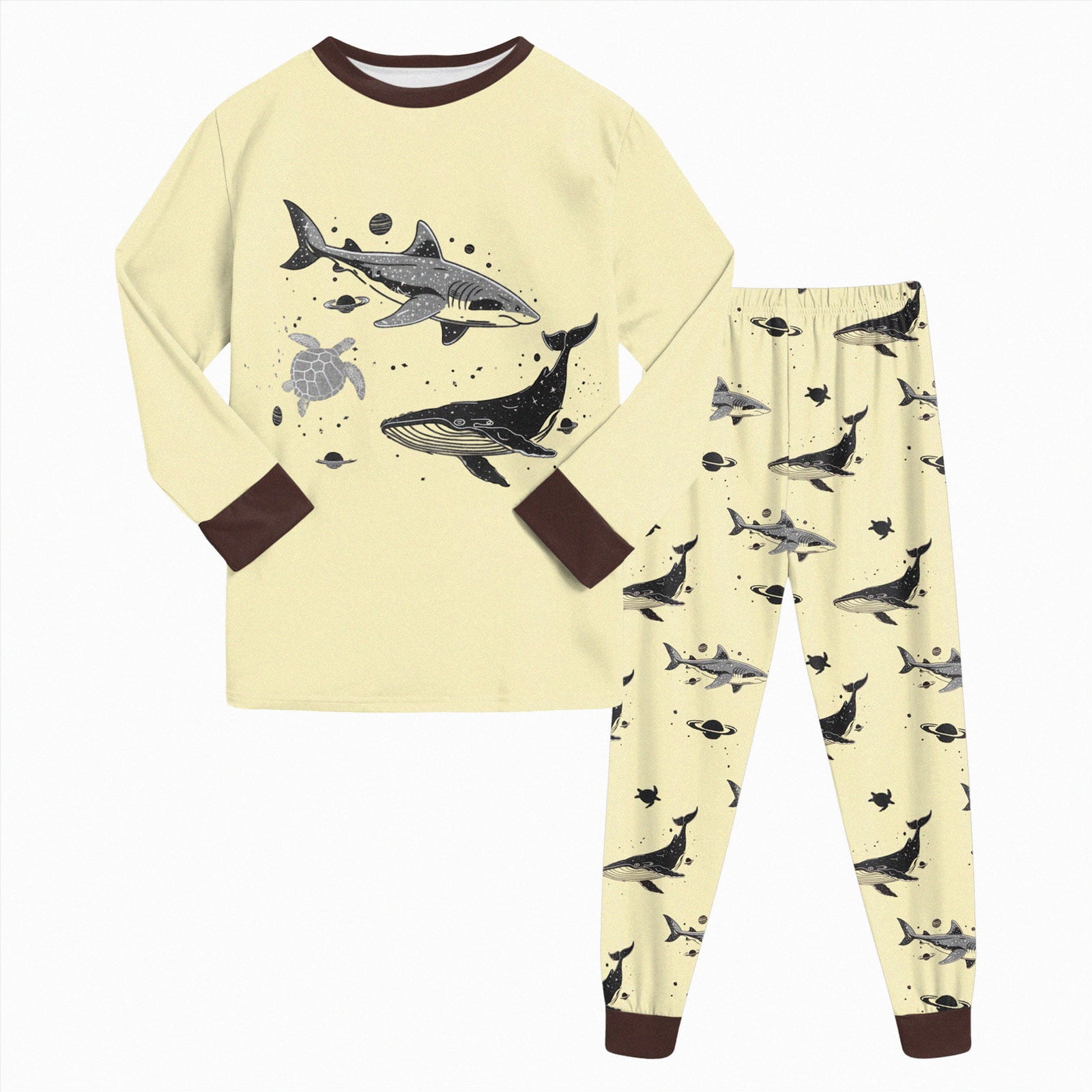 Ccpelsie Girls Boys Clothes Cute Long Sleeve Tops + Pants with Pockets ...