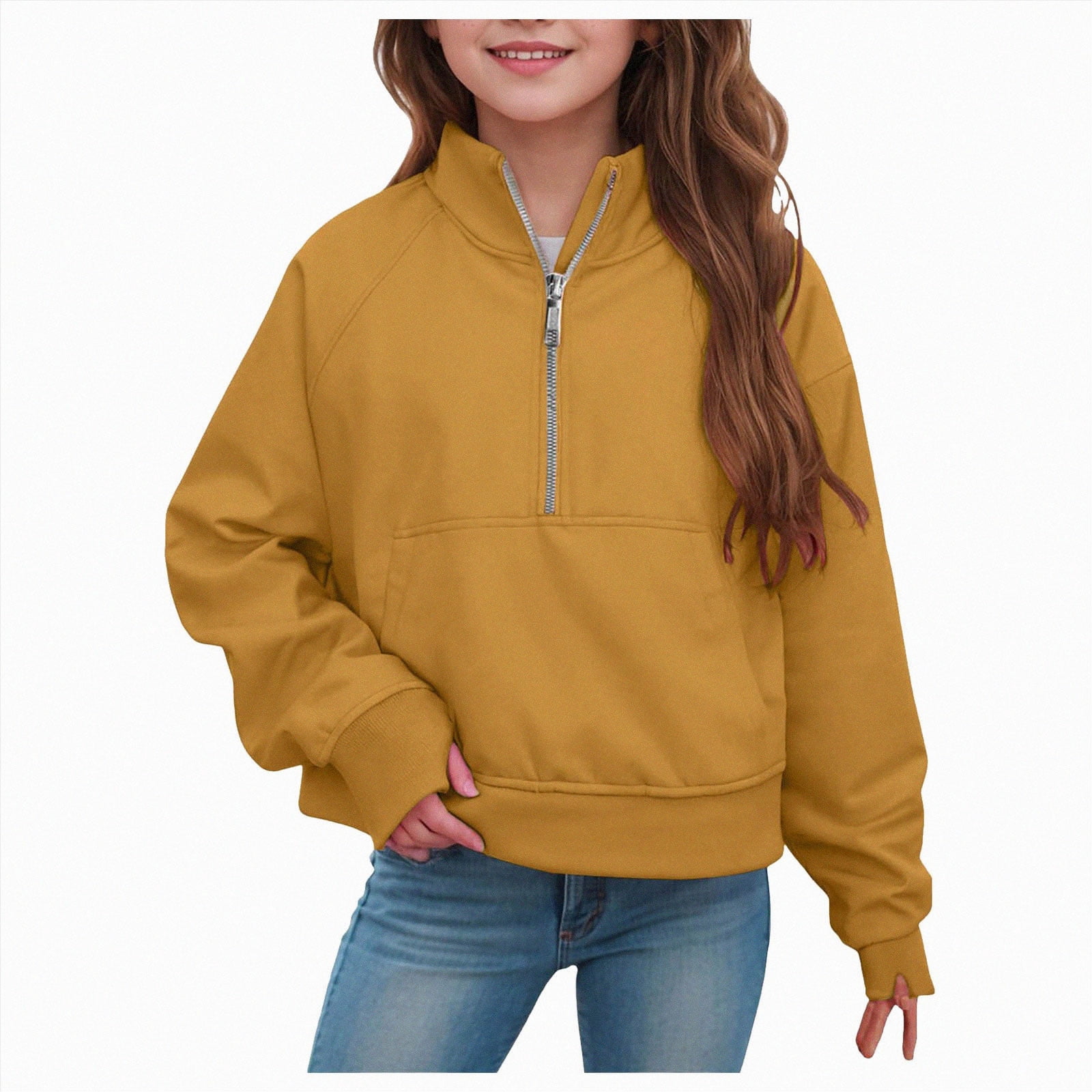 Ccpelsie Girls Boys Jackets Zip Up Hoodie Kids Fall Winter Warm ...