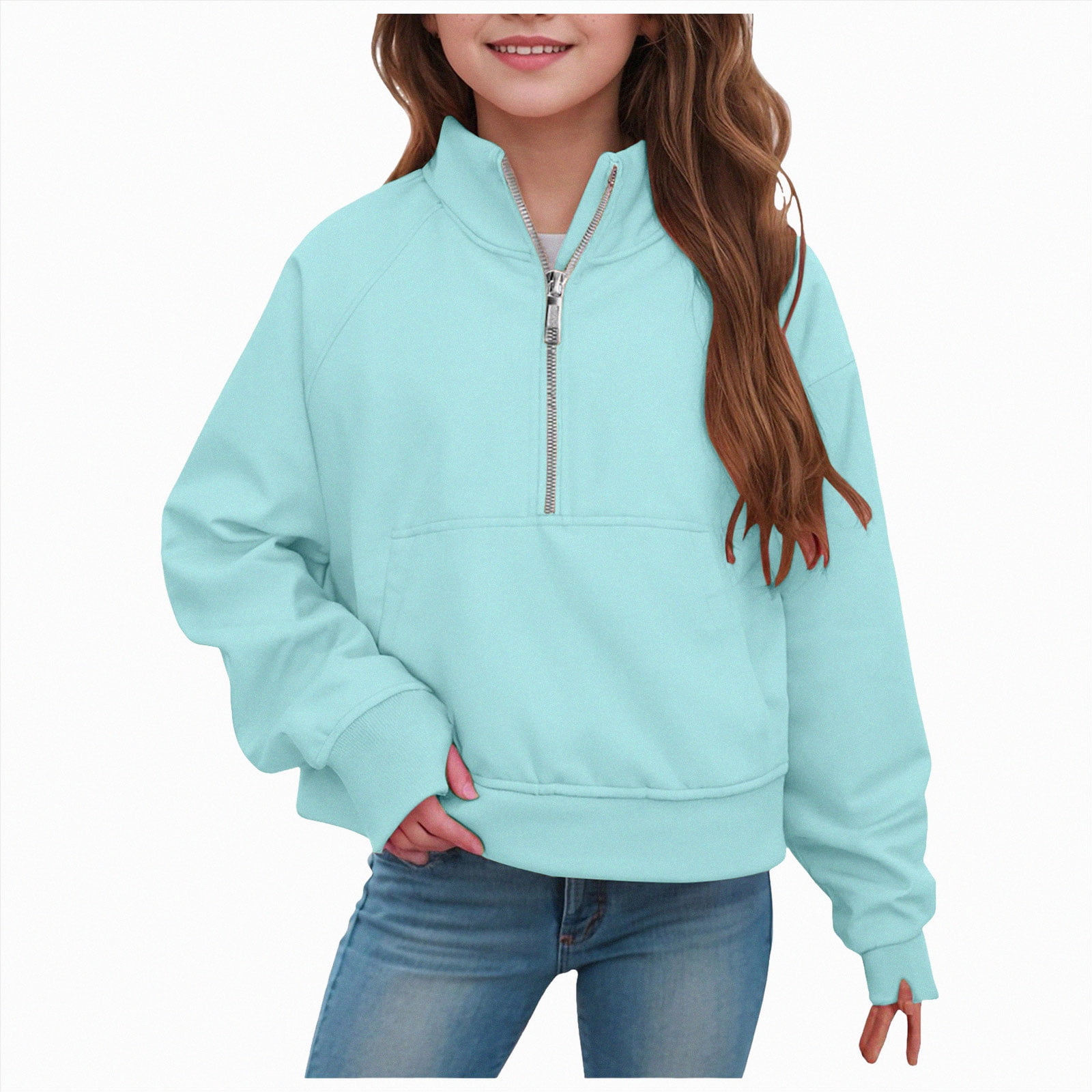 Ccpelsie Girls Boys Jackets Zip Up Hoodie Kids Fall Winter Warm ...
